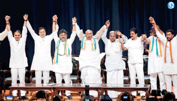 34 ஆண்டுகளுக்கு பின் கர்நாடகாவில் காங். சாதனை வெற்றி ...